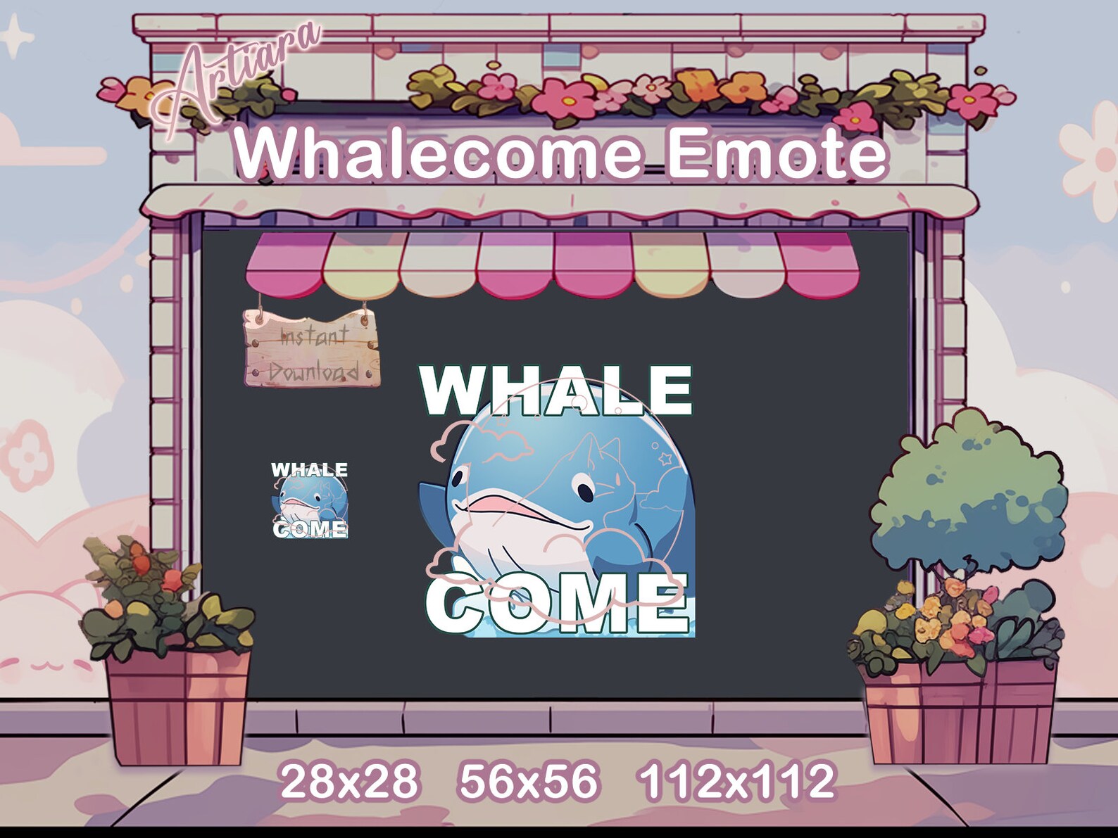 Whale Coom Emote for Stream, Whale Come Emotes, for Twitch Discord ...