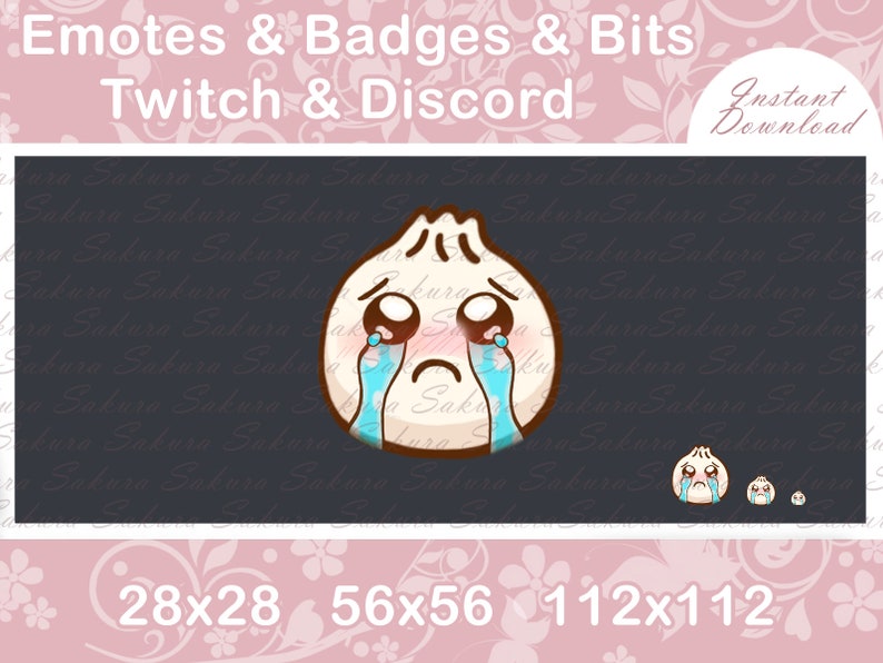 Cute Dumpling Emote | Dumpling Emotes | Dumpling | Twitch Emotes ...