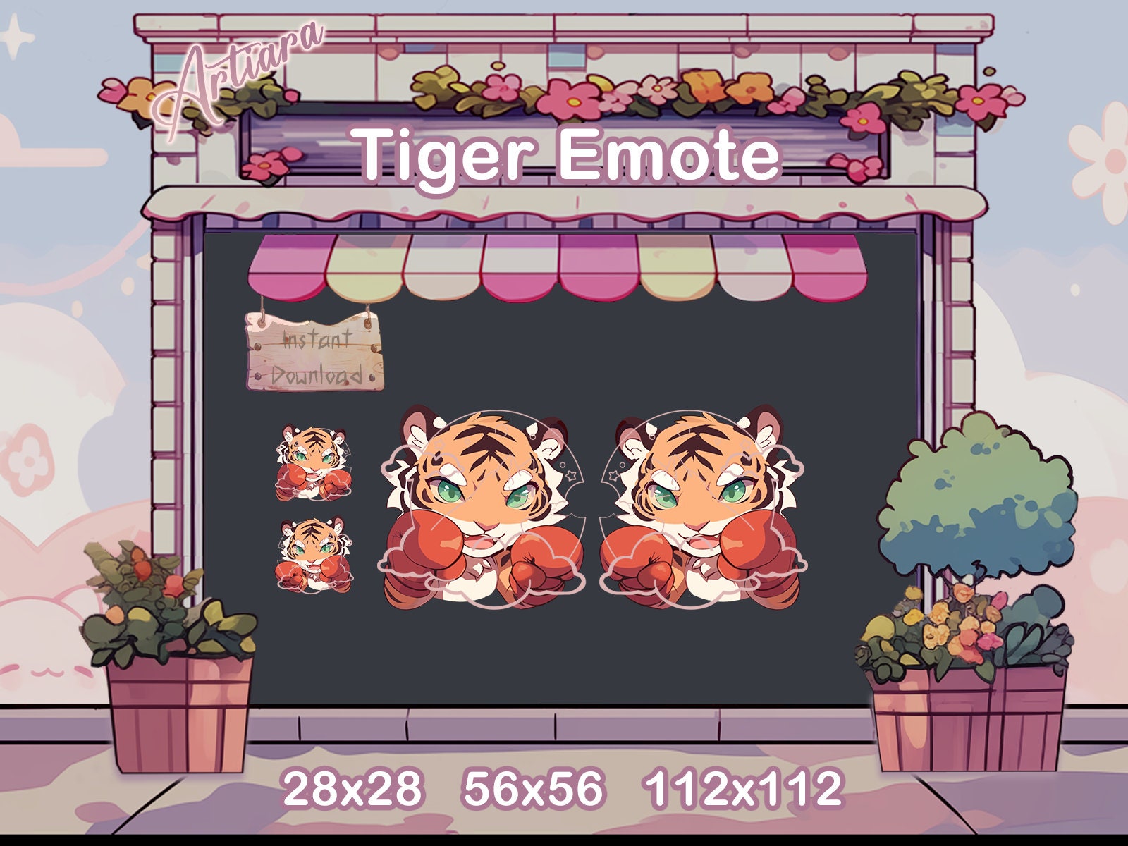 Tiger Emote for Streaming, Tiger Emotes, for Twitch Discord Youtube ...