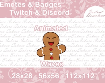 Twitch Christmas Gingerbread Sub Emote / Christmas Emote for Streamers ...