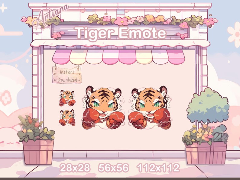Tiger Emote for Streaming, Tiger Emotes, for Twitch Discord Youtube ...