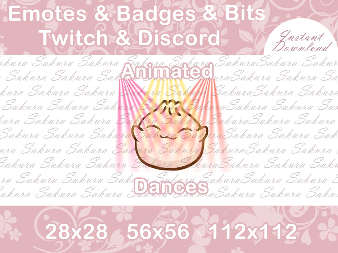 Animated Twitch & Discord Emote Party Discord Dumpling - Etsy