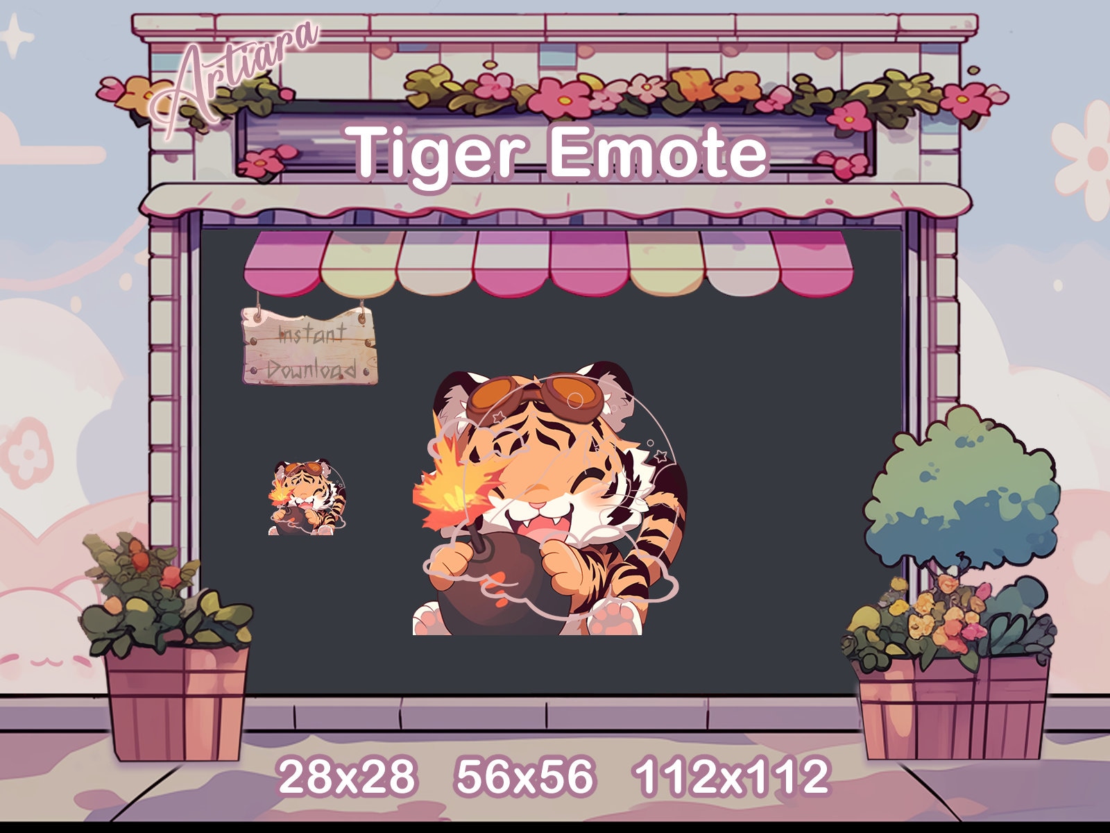 Tiger Emote for Streamers / Tiger Emotes / for Twitch Discord Youtube ...