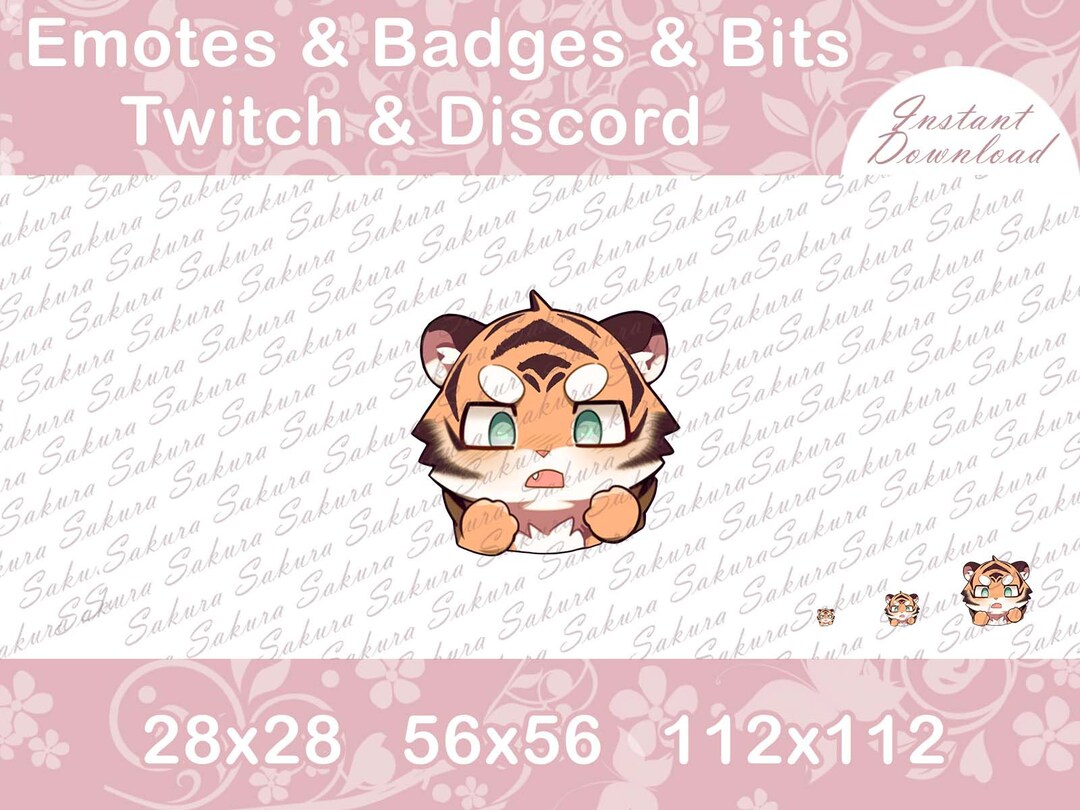 Tiger Emote for Stream, WTF, Tiger Emotes, for Twitch Discord Youtube ...