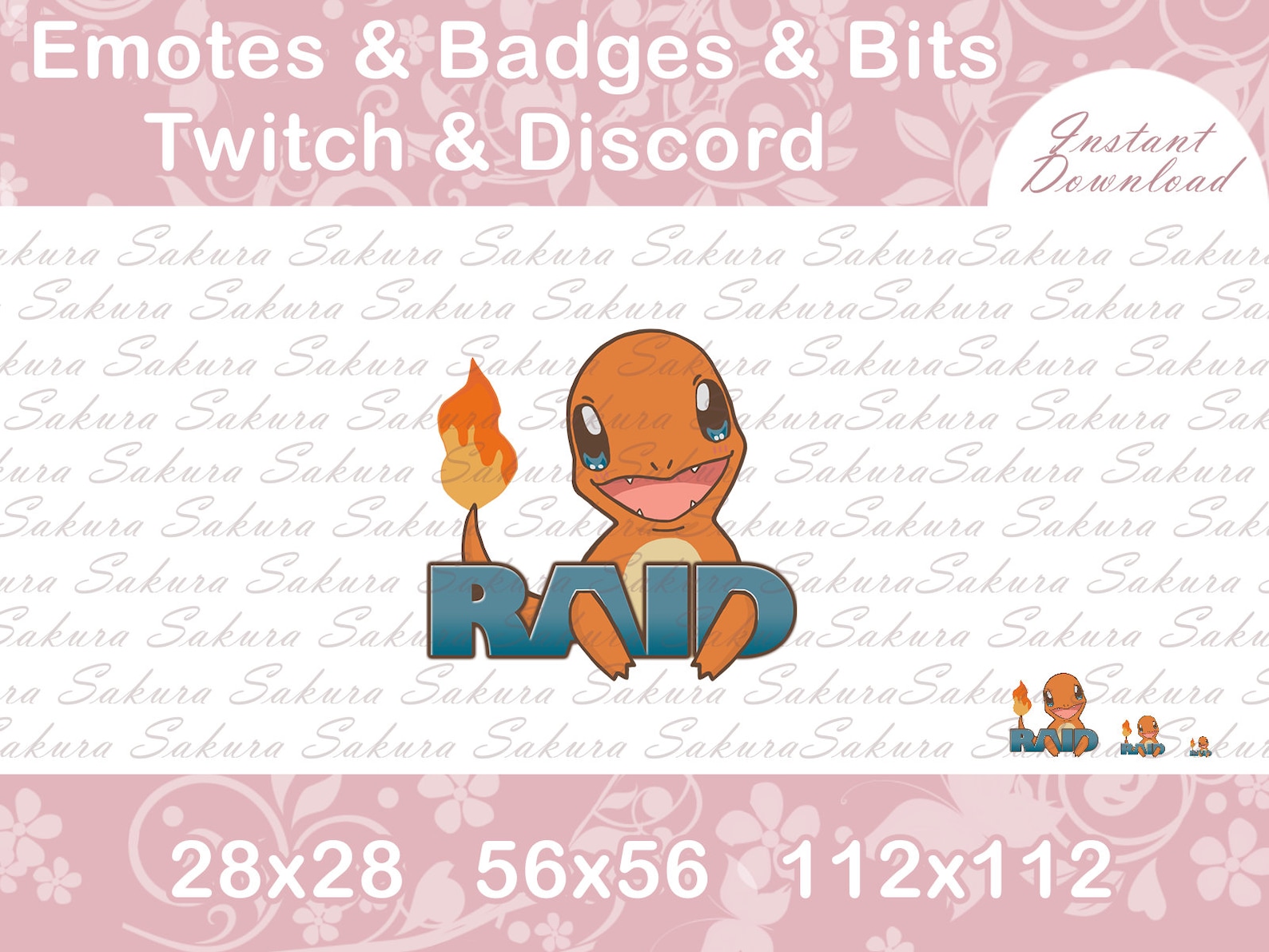 Cute Charmander Emote | Charmander Emotes | Charmander | Twitch Emotes ...
