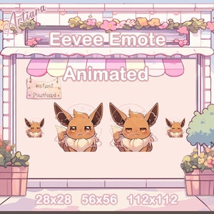 Animated Eevee Emote for Streaming and Discord | Brown Fox ...