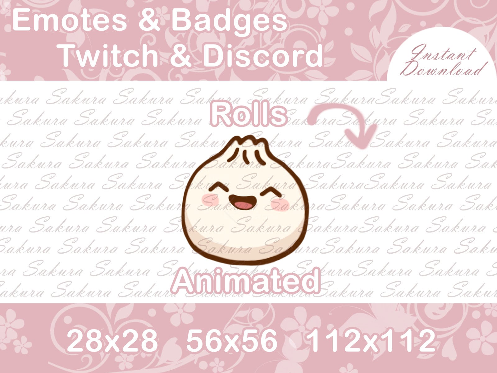 Animated Twitch & Discord Emote Rolling Dumpling - Etsy Canada