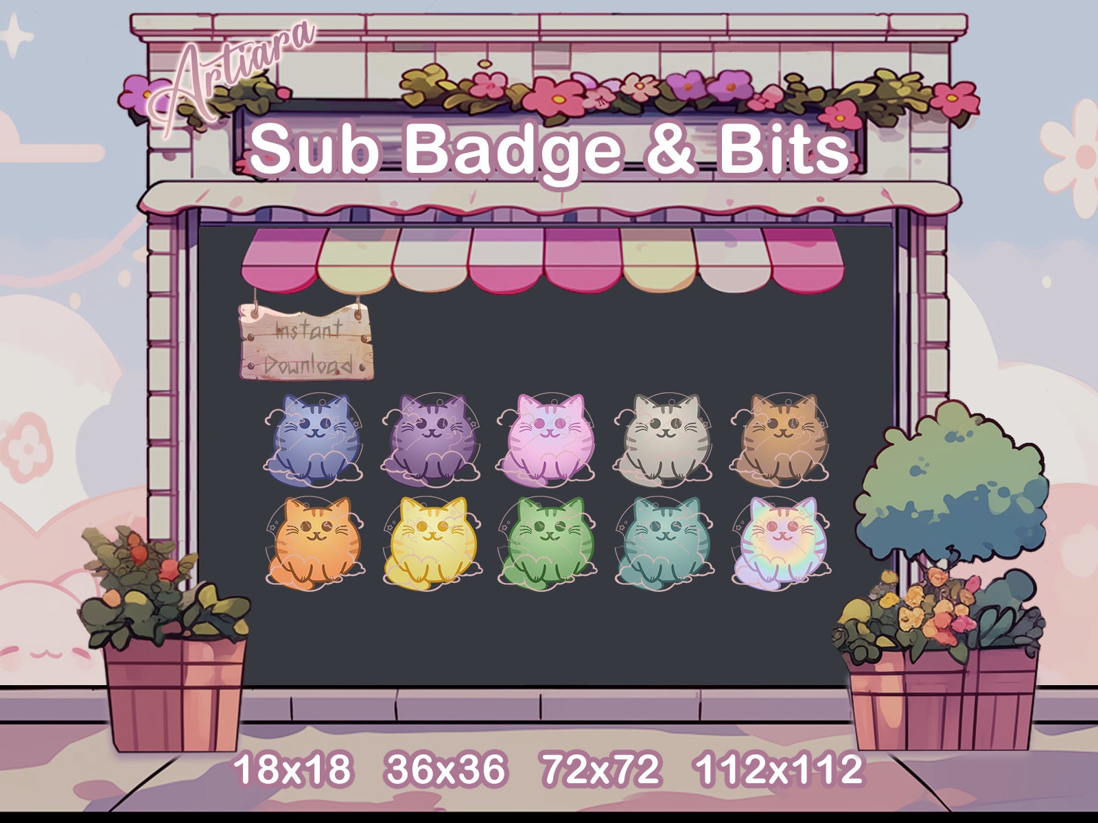 Twitch & Discord Emote Badge Bit Cute Rabbit Bunny - Etsy
