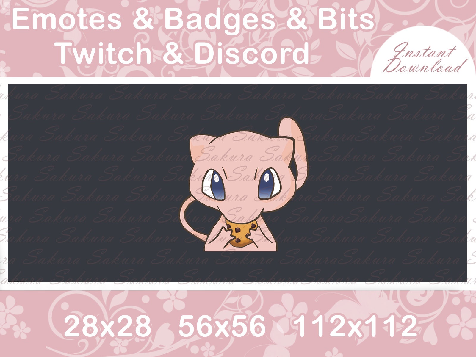Cute Mew Emote / Mew Emotes / Mew / Twitch Emotes / Discord Emotes ...