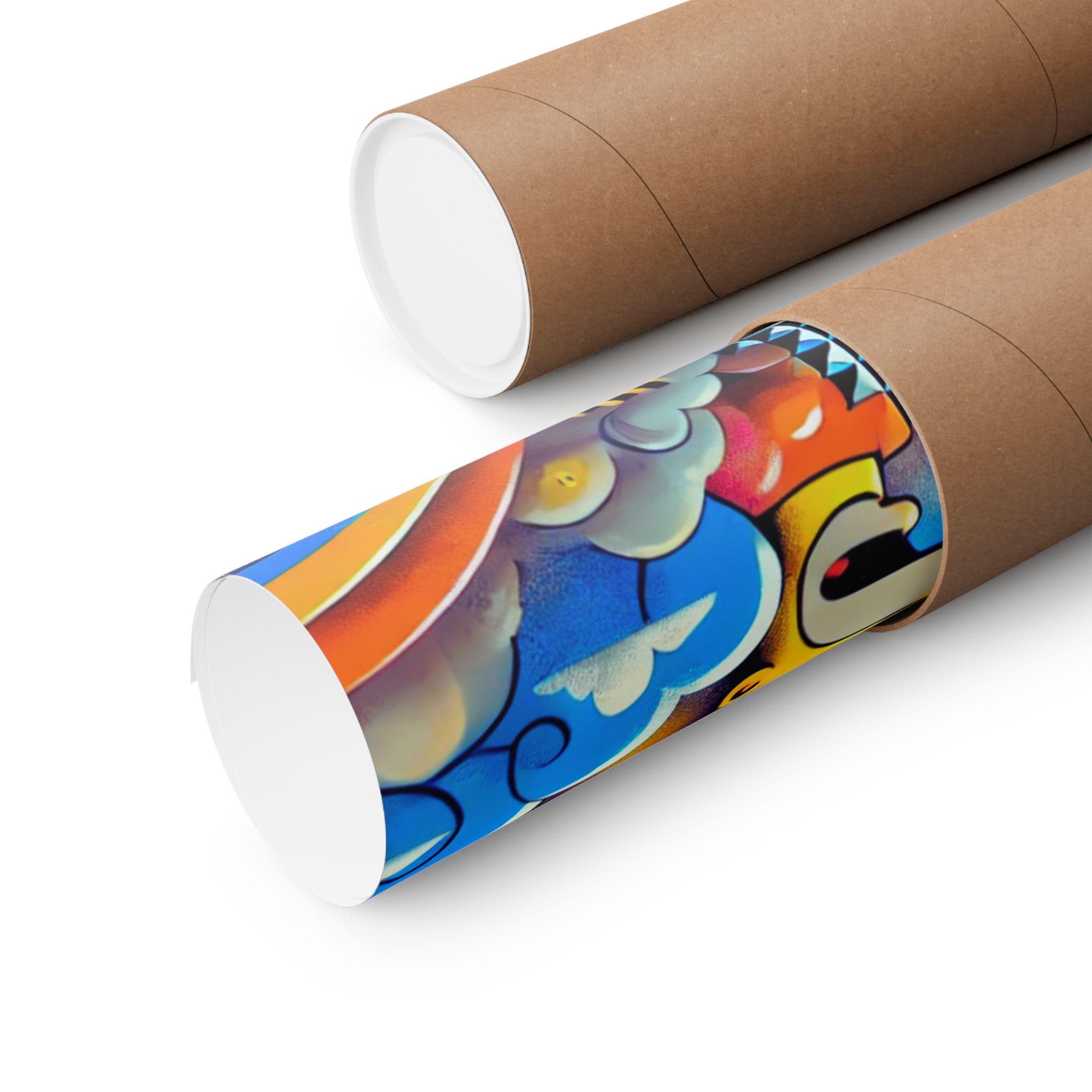 Abstract Cartoon Poster, Matte Vertical Posters, Teen Room Wall Decor ...