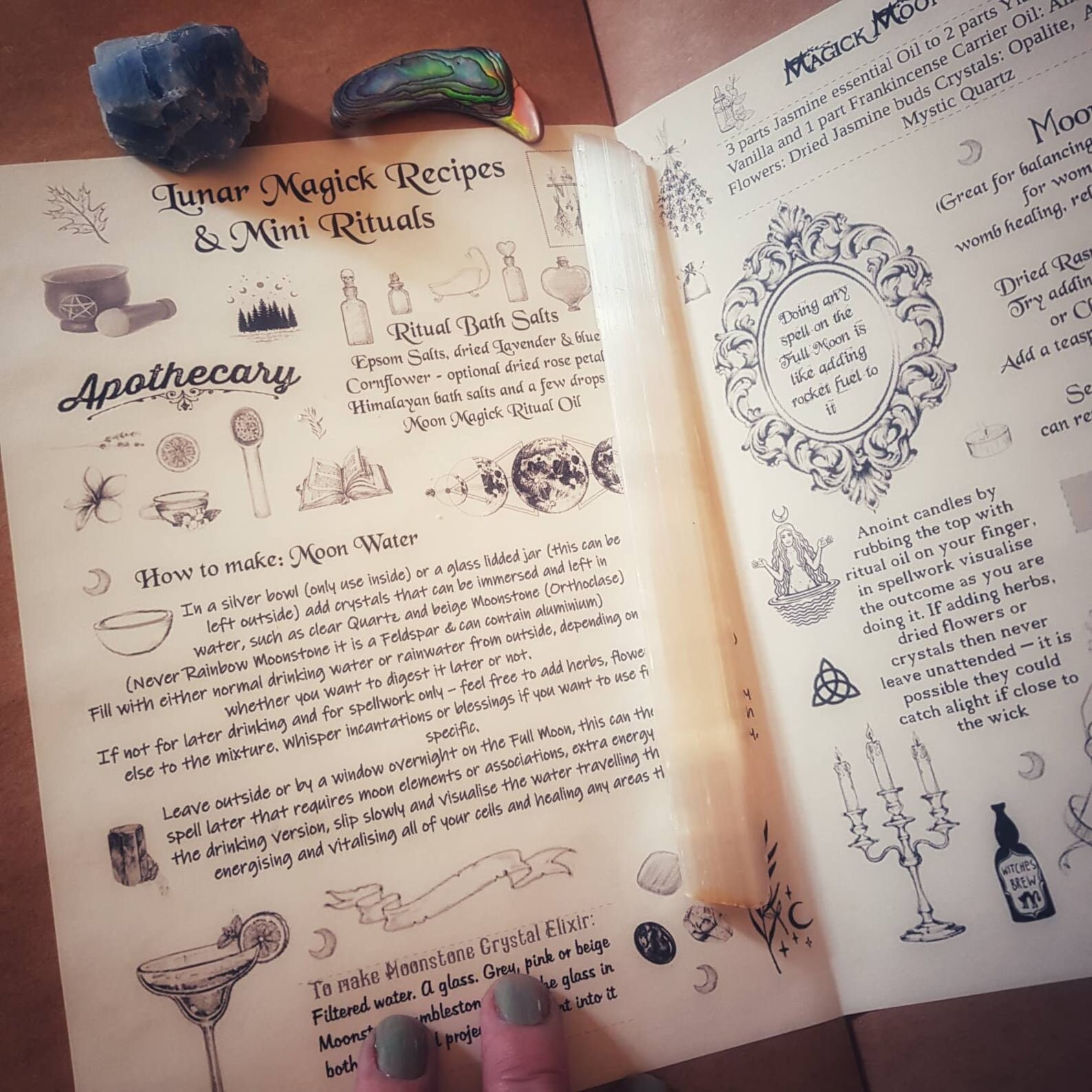 Moon Magic Book of Shadows - Etsy