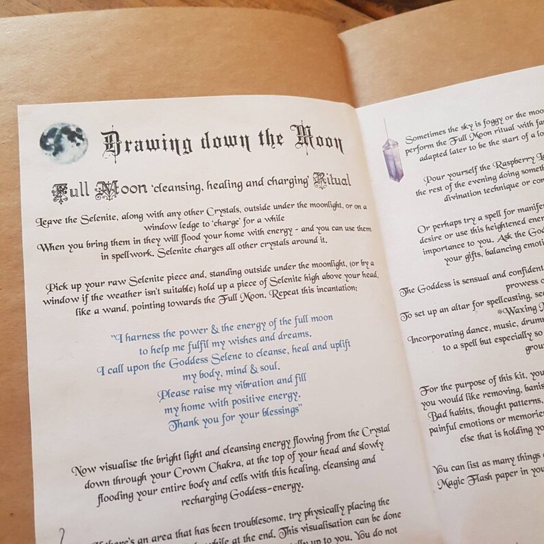 Moon Magic Book of Shadows - Etsy