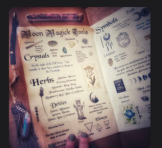 Moon Magic Book of Shadows | Etsy