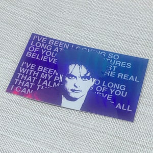 The Cure Stickers | Robert Smith Stickers | Goth Stickers | 80's ...