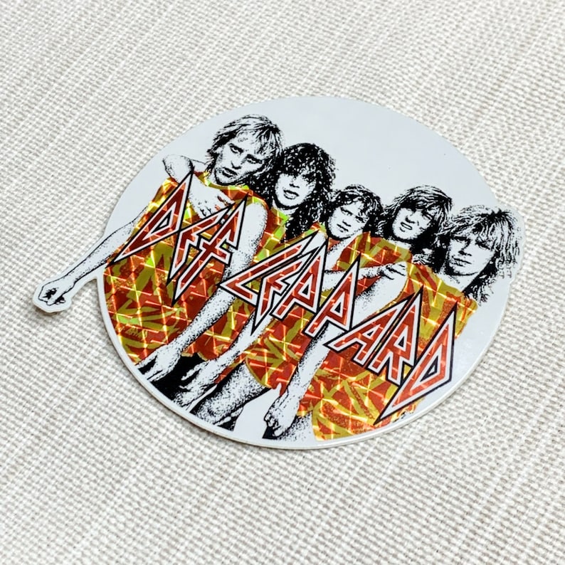 Def Leppard Sticker Heavy Metal Sticker Classic Rock Hard Rock 70's ...
