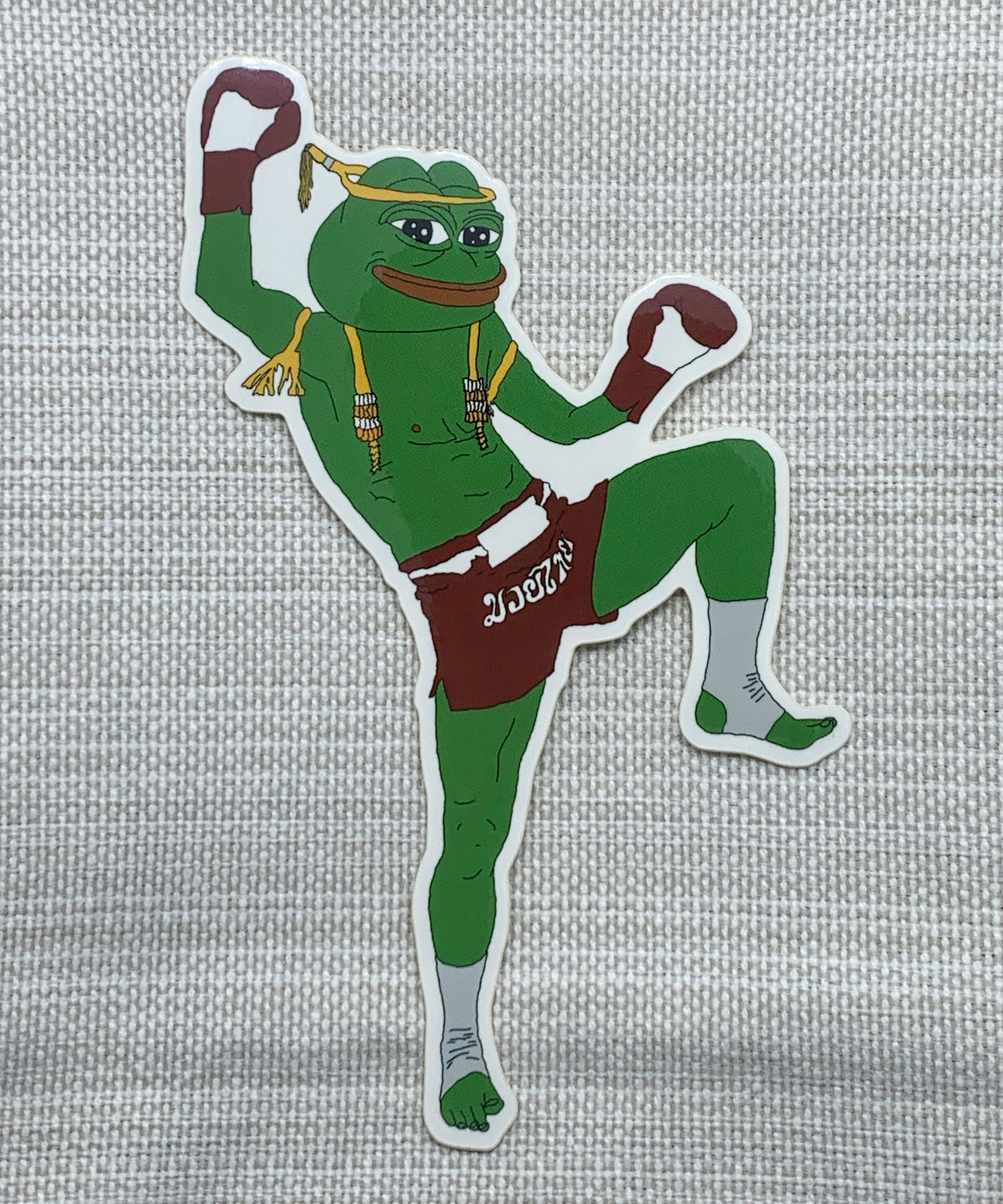 Muay Thai Stickers Pepe the Frog Stickers MMA Stickers - Etsy