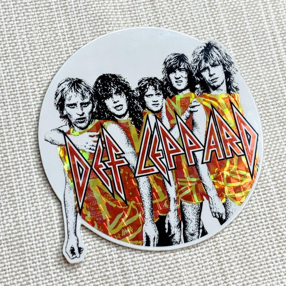 Def Leppard Sticker Heavy Metal Sticker Classic Rock Hard Rock 70's ...