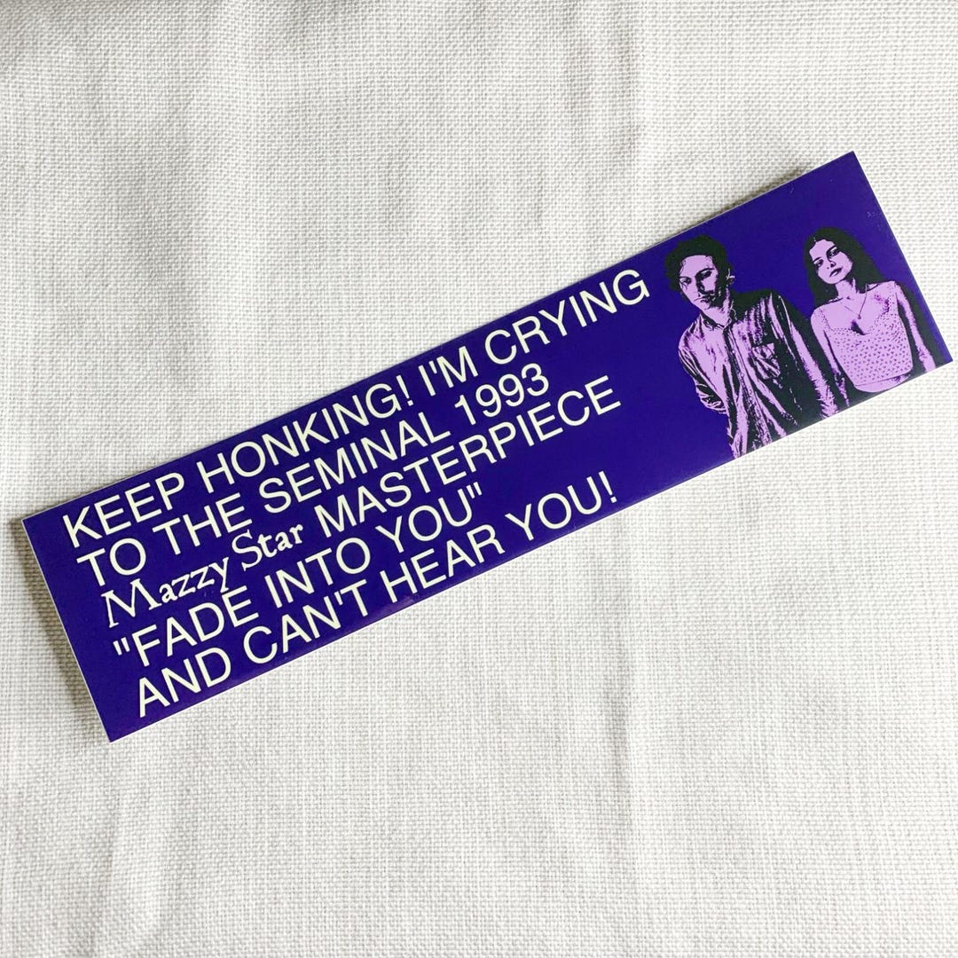 Mazzy Star Bumper Sticker | Shoegaze | 90's Vintage | Radiohead ...