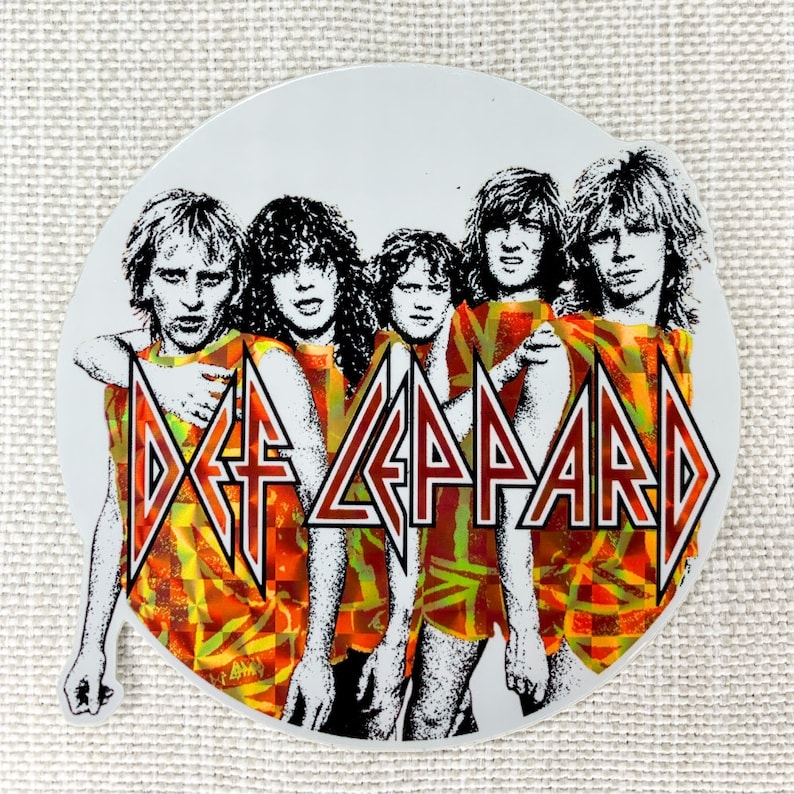 Def Leppard Sticker Heavy Metal Sticker Classic Rock Hard Rock 70's ...