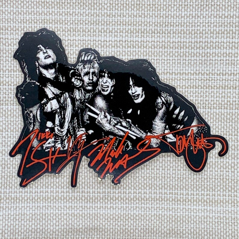 Motley Crue Stickers | Glam Metal Stickers | Heavy Metal | 80's Vintage ...