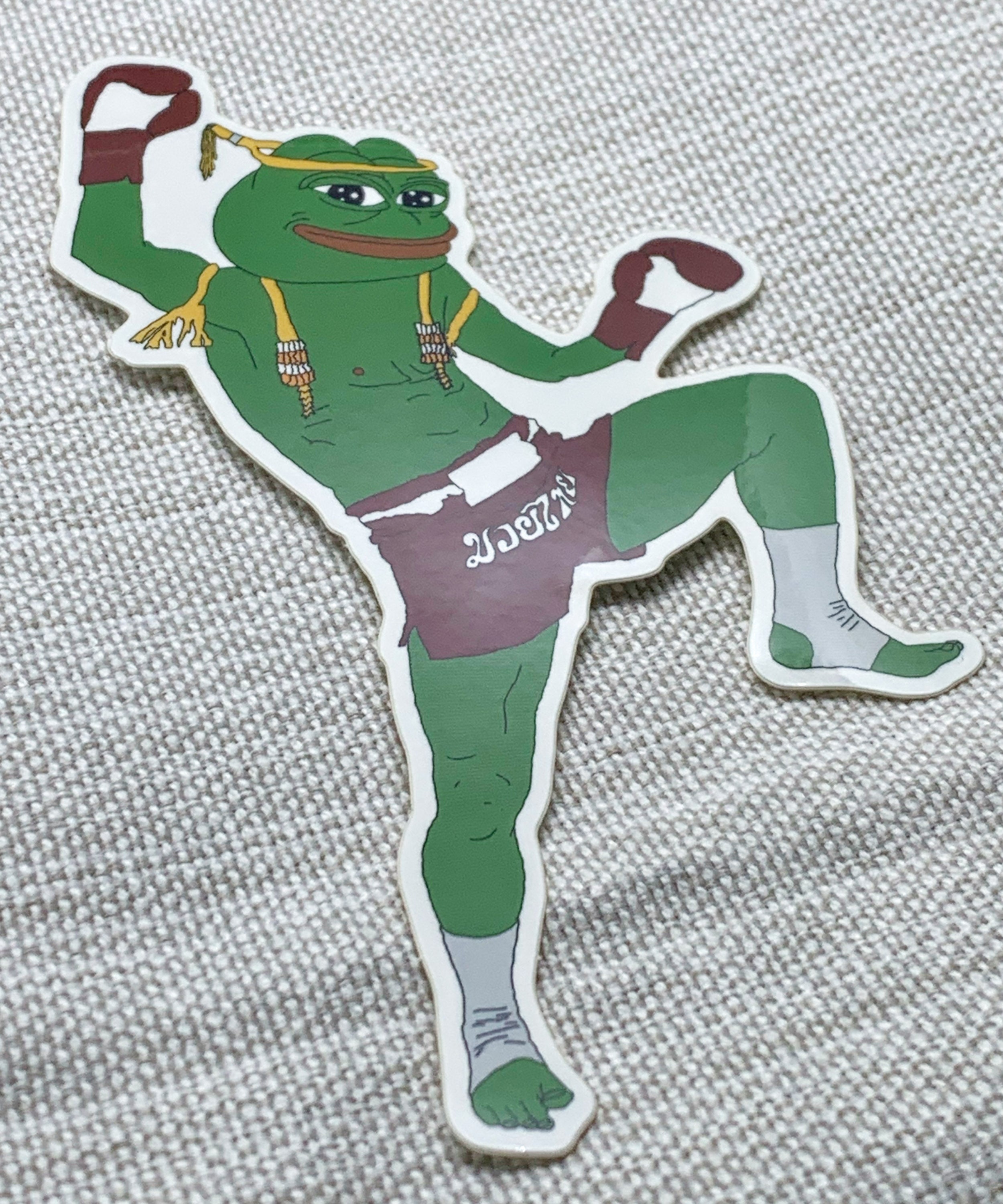 Muay Thai Stickers Pepe the Frog Stickers MMA Stickers - Etsy