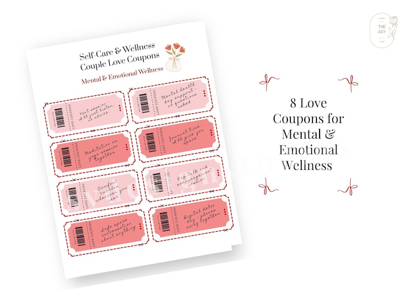 Self-care Love Coupons: Printable Valentine's Gift, Wellness Gift for ...