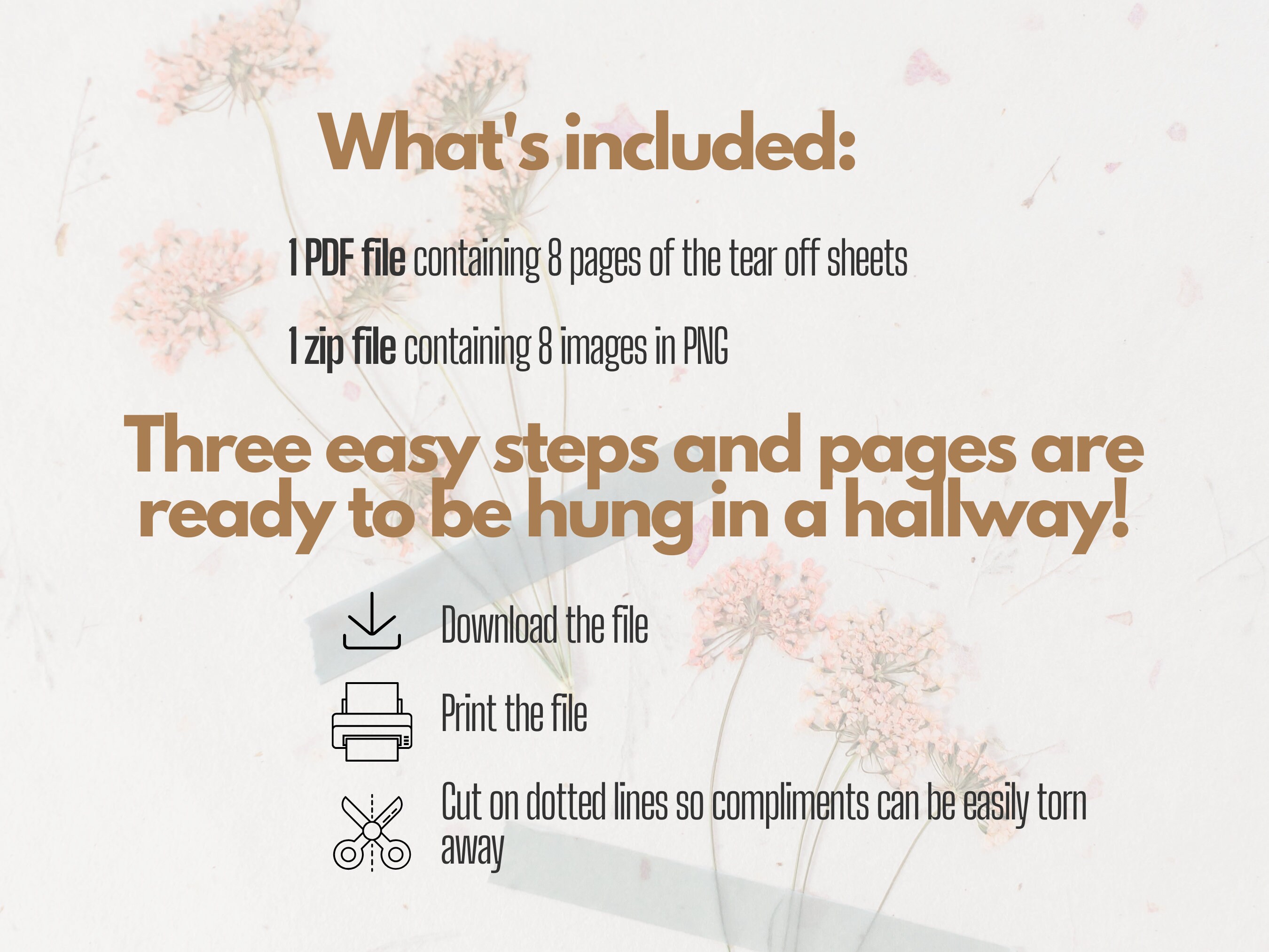 Tear off Compliments Printable Free Compliment Sheets Random Act of ...