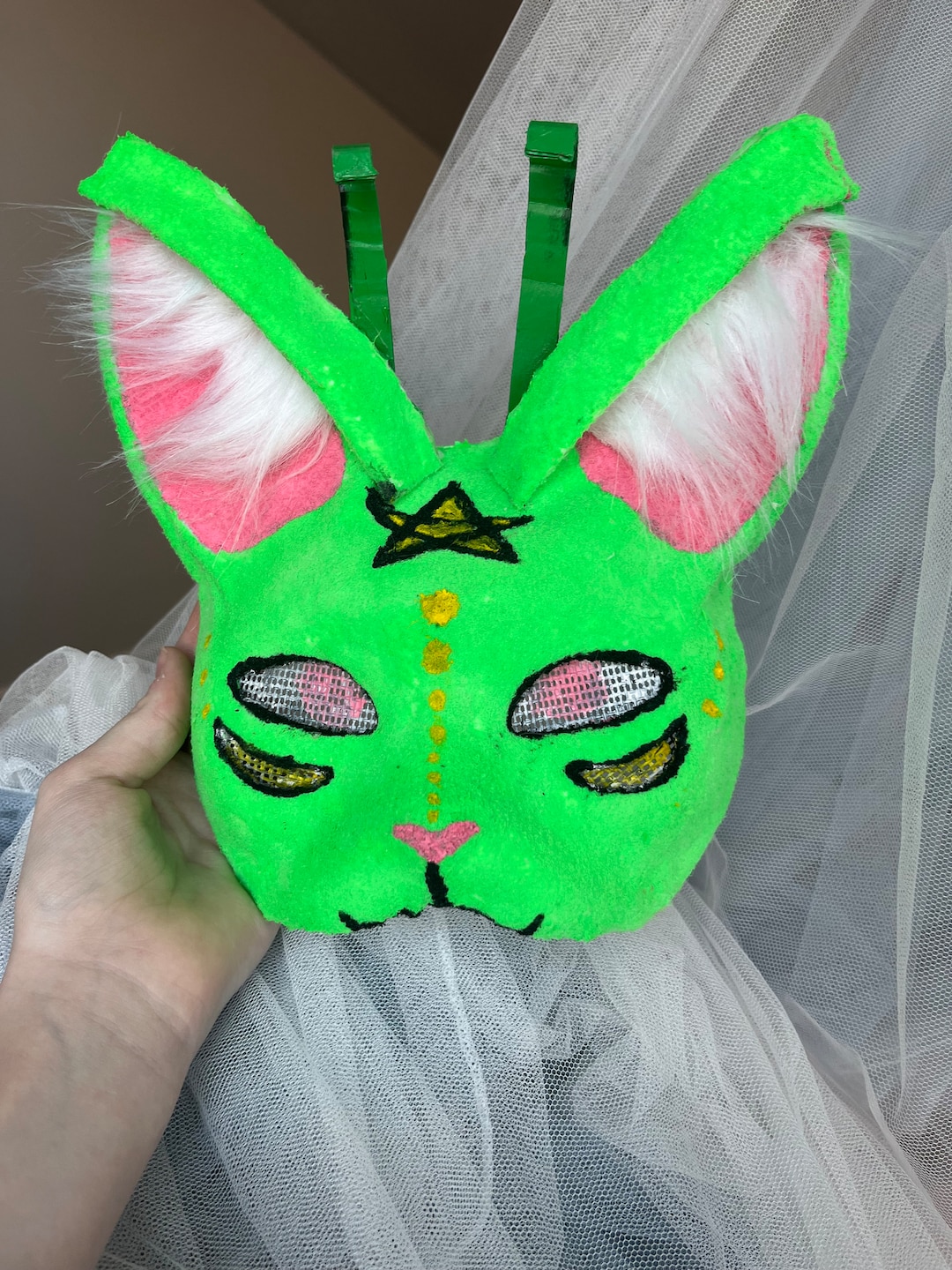 Alien Cat Therian Mask - Etsy