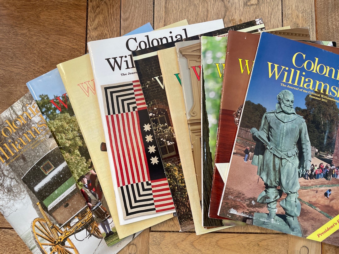 Vintage Colonial Williamsburg Magazines-10 Issues - Etsy