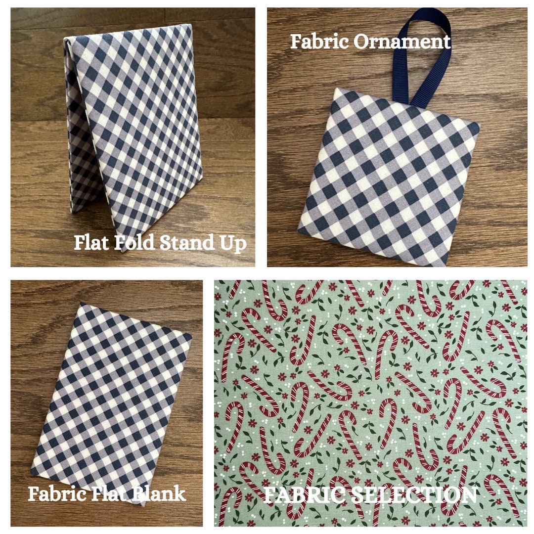 Fabric Ornament Blank, Fabric Flat Fold Stand up Easel, Fabric Flat ...