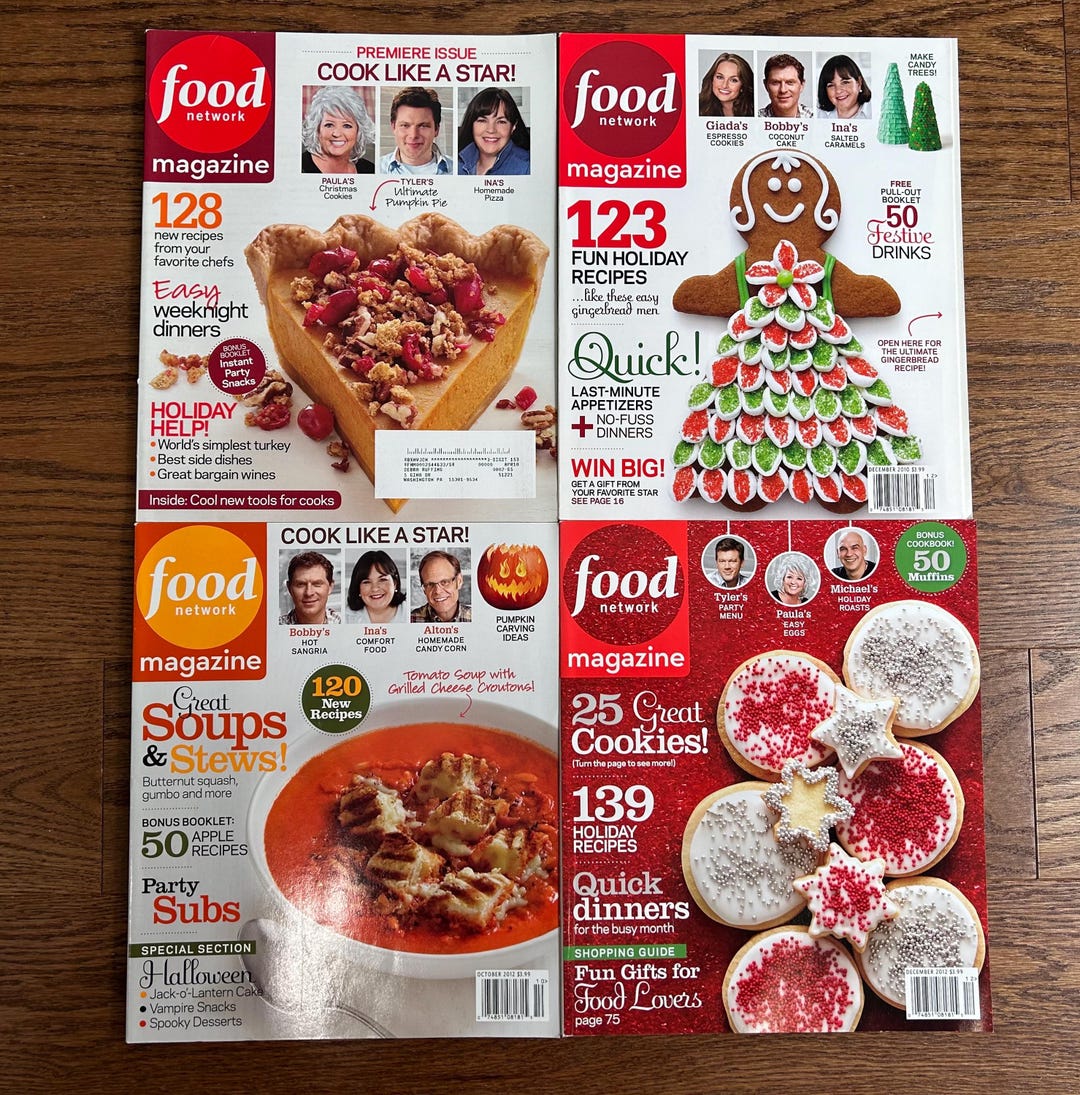 Food Network Magazine 2008-2016 - Etsy