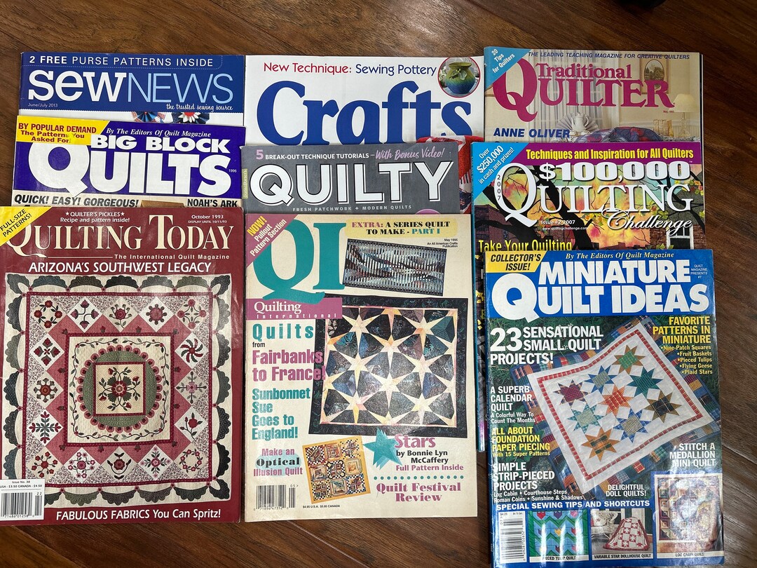 Vintage Quilt Magazines and Sewing Magazines - Etsy