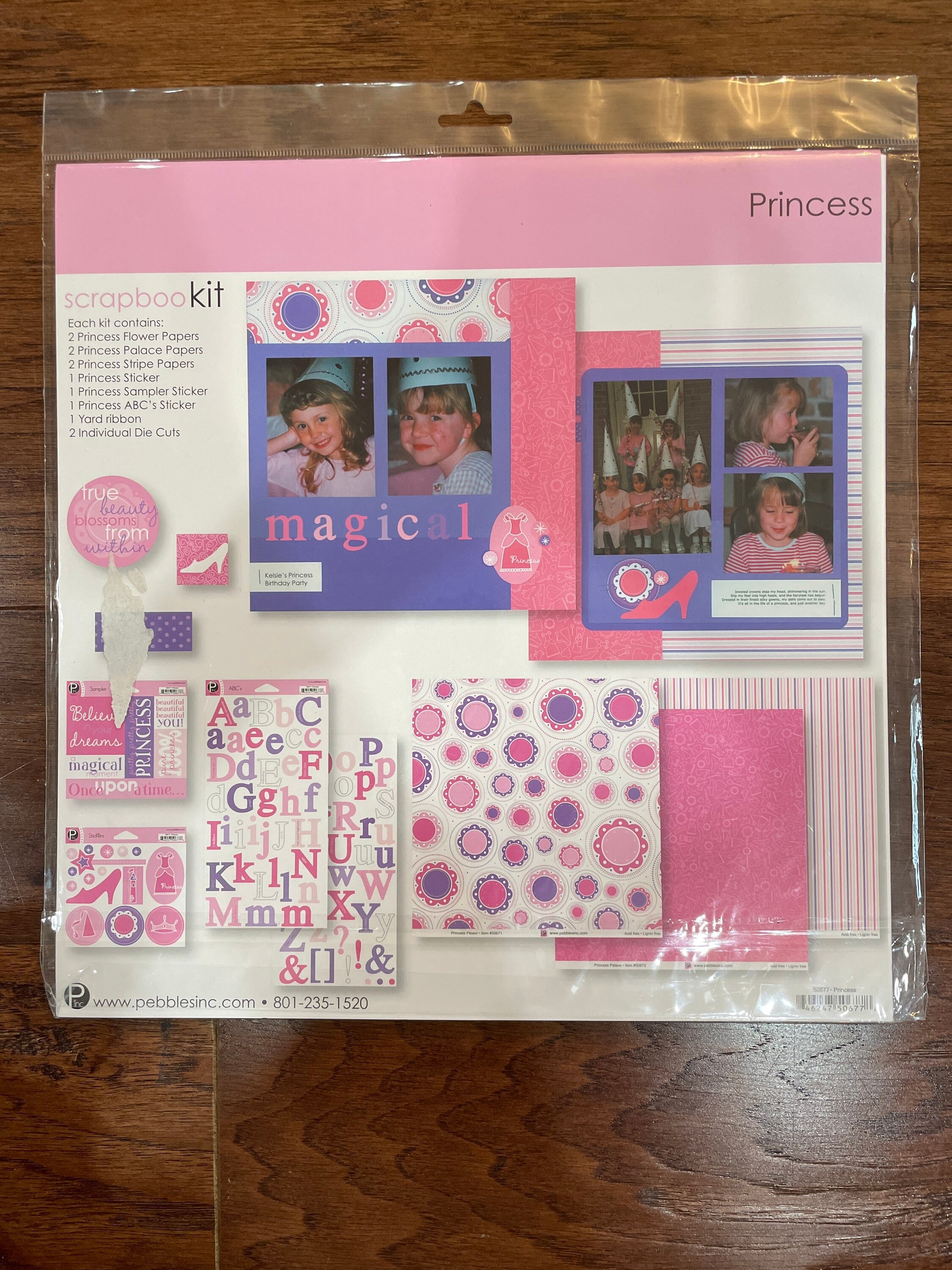 Pebbles Inc. Princess Scrapbook Kit Princess Scrapbook Hip Kit Layout ...