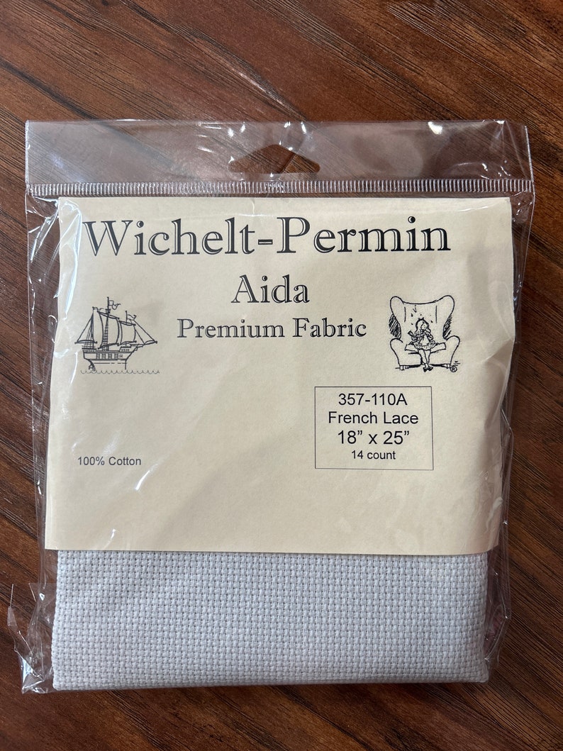 14 Count Aida Cross Stitch Fabric: 100% Cotton - Wichelt-permin - Etsy