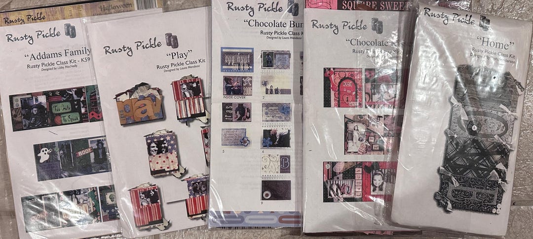 Rusty Pickle Scrapbooking Album Kit: Play, Chocolate Bunnies, Chocolate ...