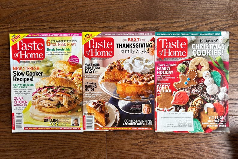 Taste of Home Cooking Magazine - Etsy