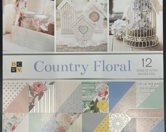 Country Floral DCWV Paper Pad 25 Sheets - Etsy