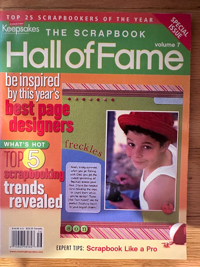 Creating Keepsakes Scrapbook Hall of Fame Magazine - Etsy
