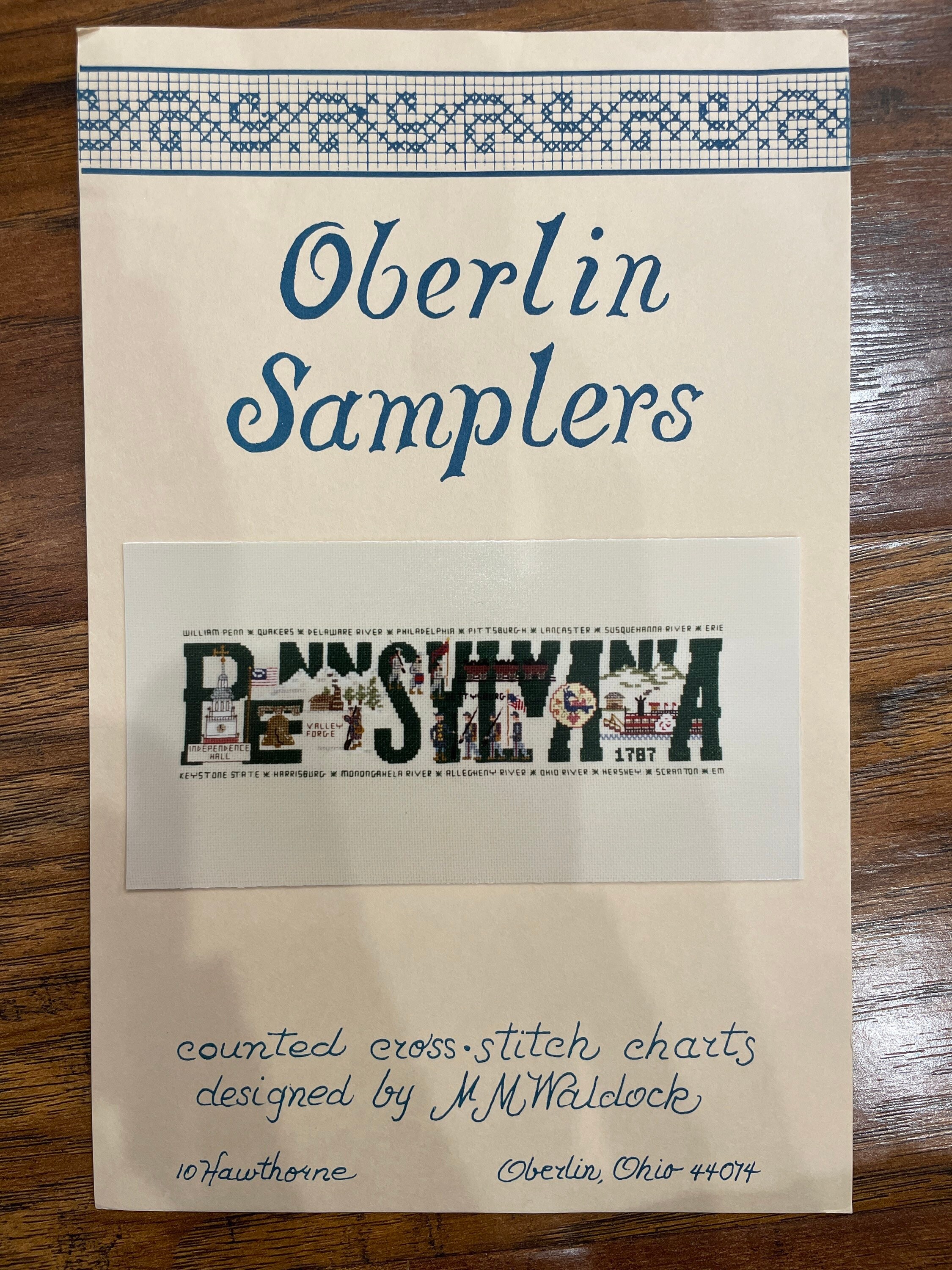 Oberlin Samplers Counted Cross Stitch Designs - Etsy
