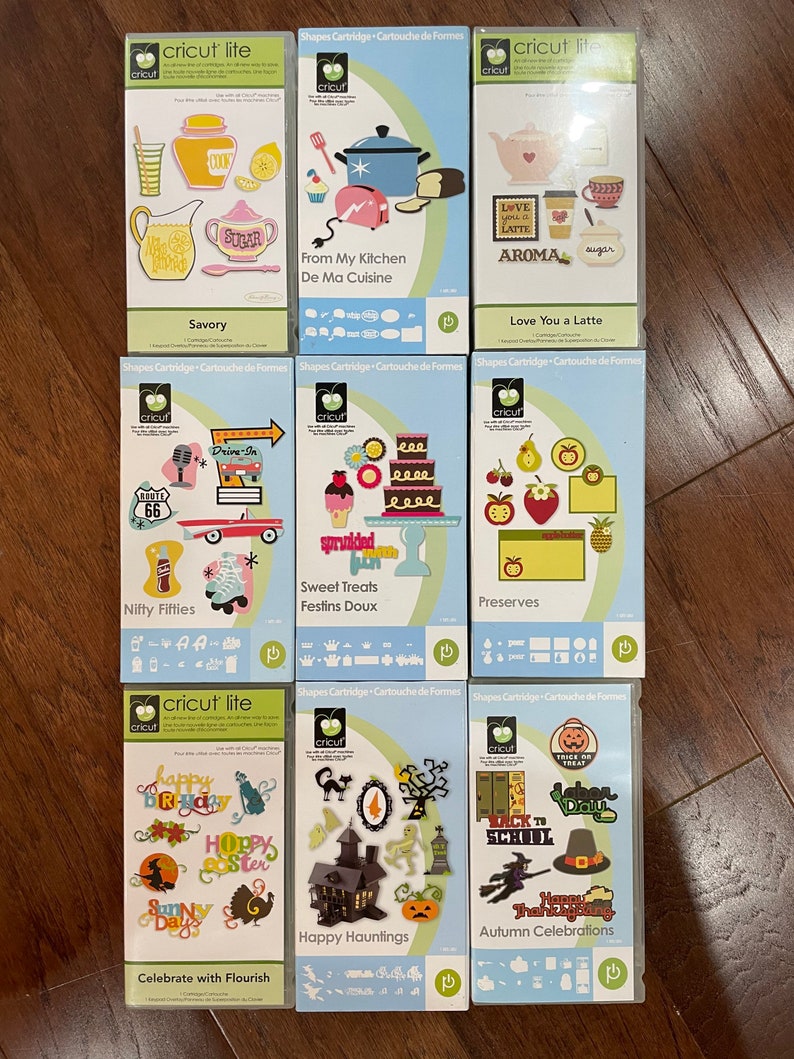 Rare Retired Cricut Cartridges: Fonts, Seasons, Cards - Etsy