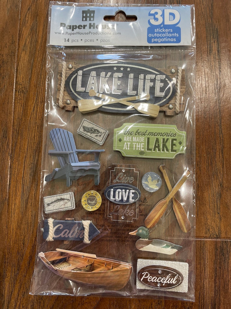 Paper House 3D Stickers - Etsy