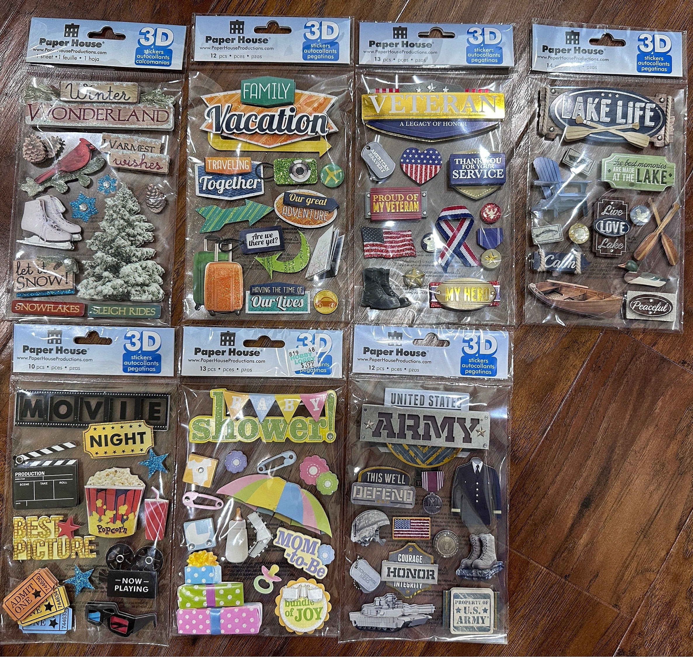 Paper House 3D Stickers - Etsy