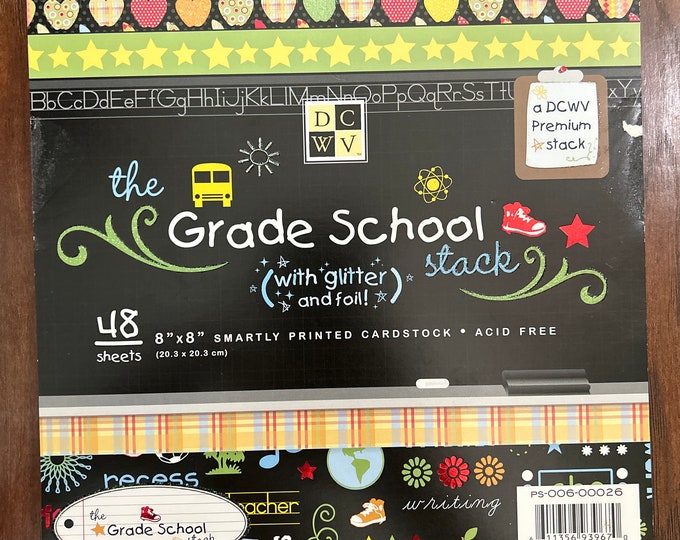 The Grade School Stack Paper Pad Scrapbook Paper Pack Junk Journal ...