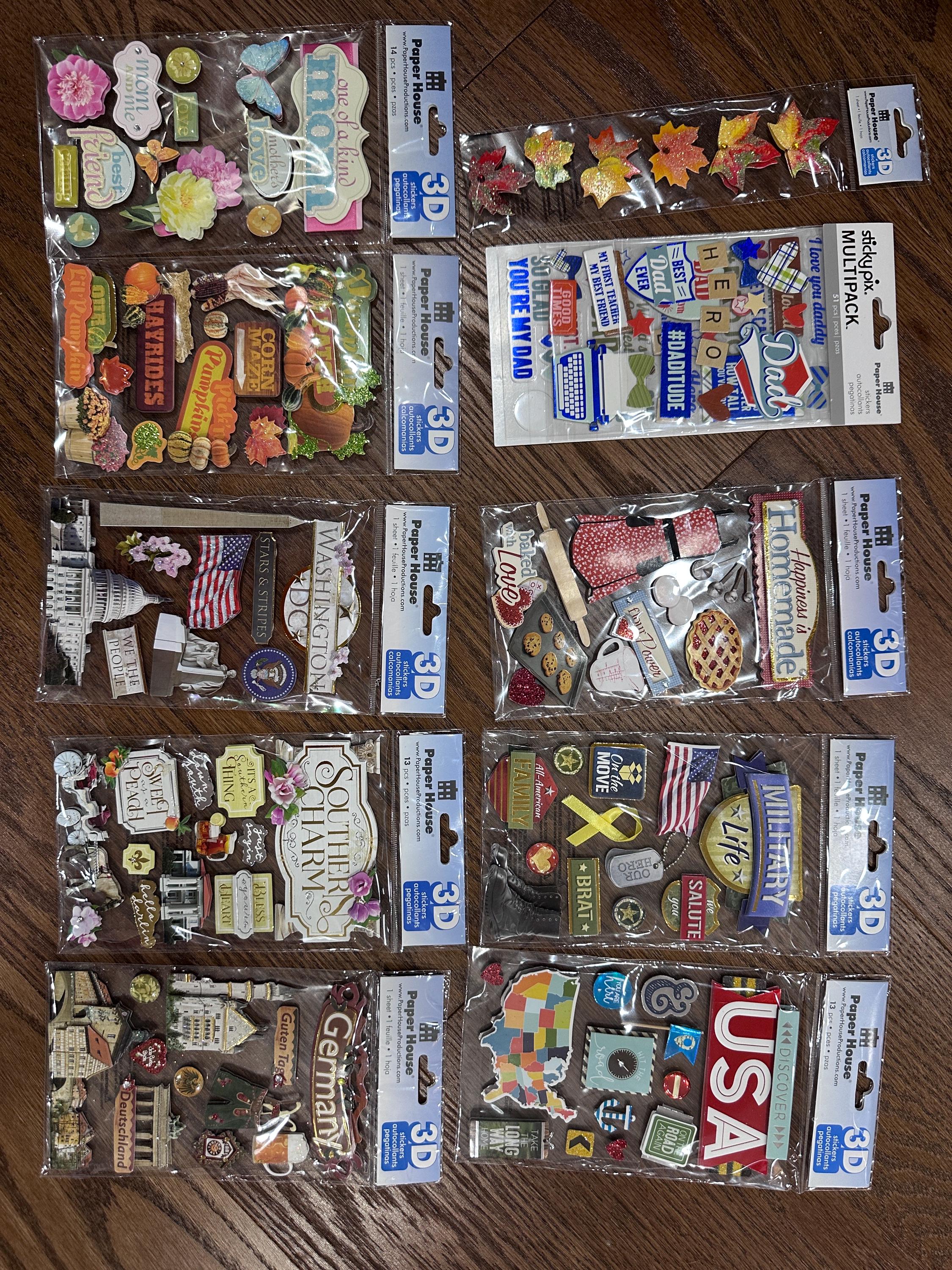 Paper House 3D Stickers - Etsy