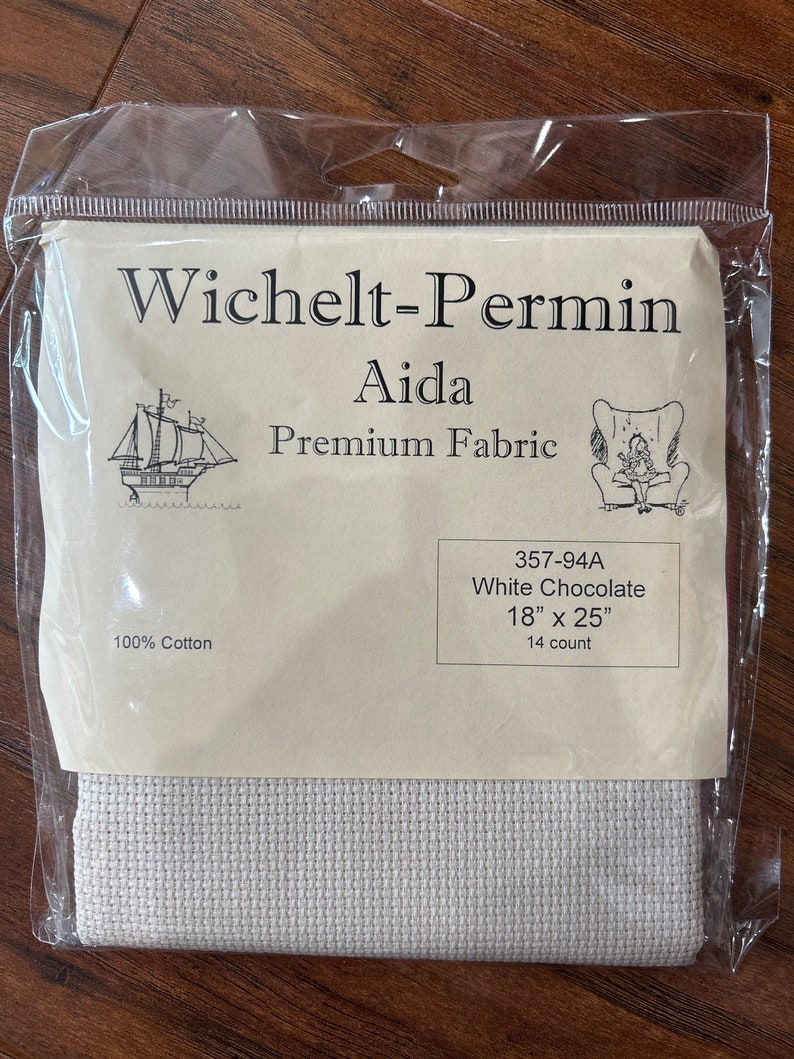 14 Count Aida Cross Stitch Fabric: 100% Cotton - Wichelt-permin - Etsy