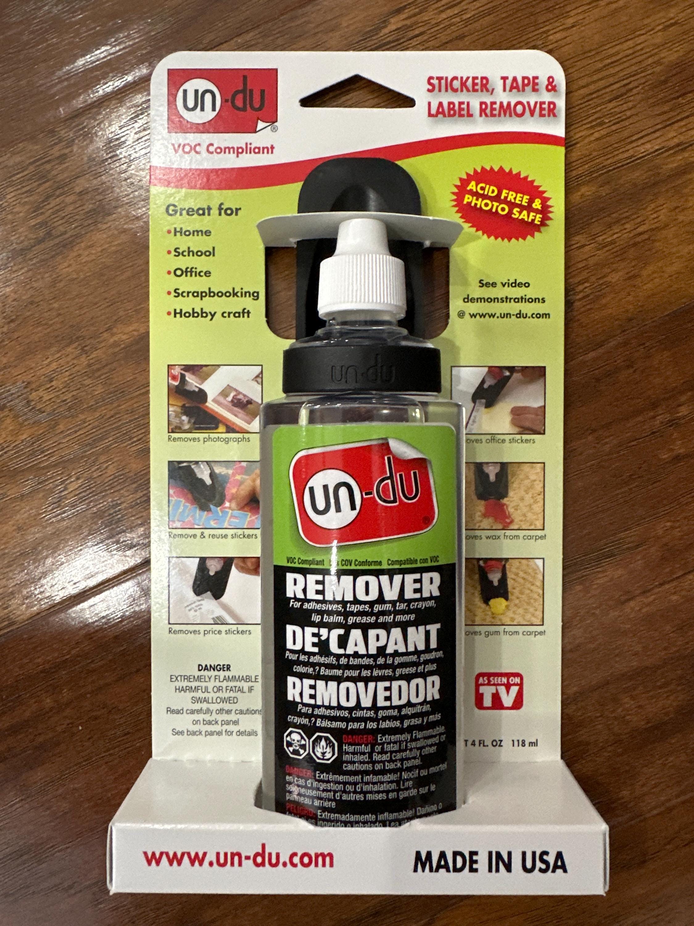 Un-du Sticker, Tape and Label Remover - Etsy