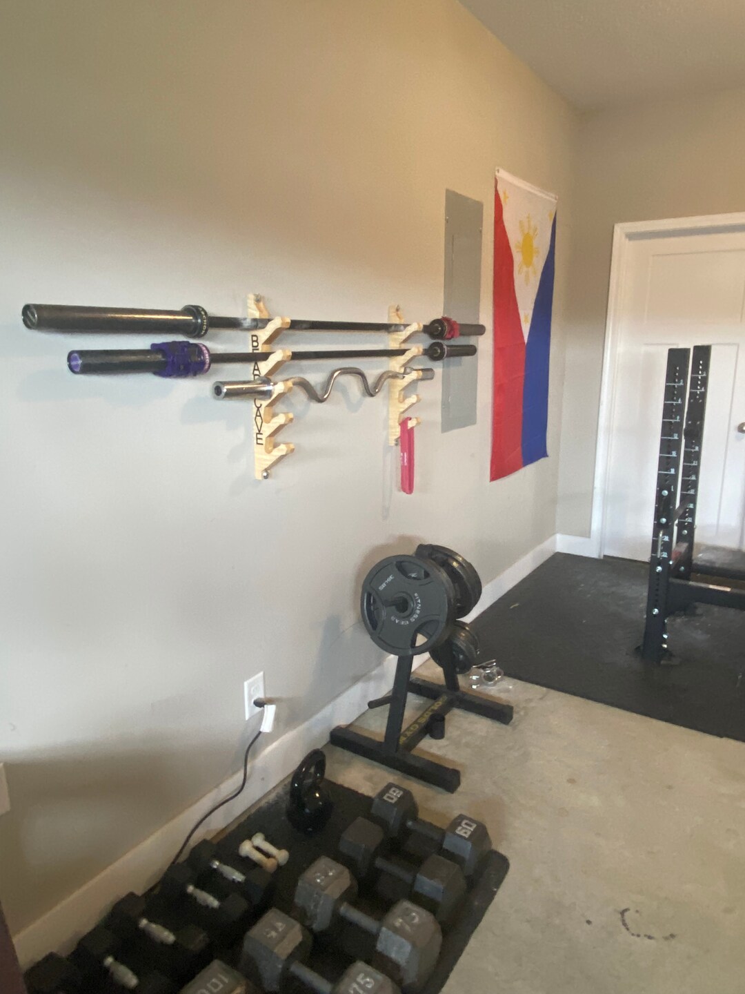 Barbell Rack SVG File and Brief Plans | Horizontal - Etsy