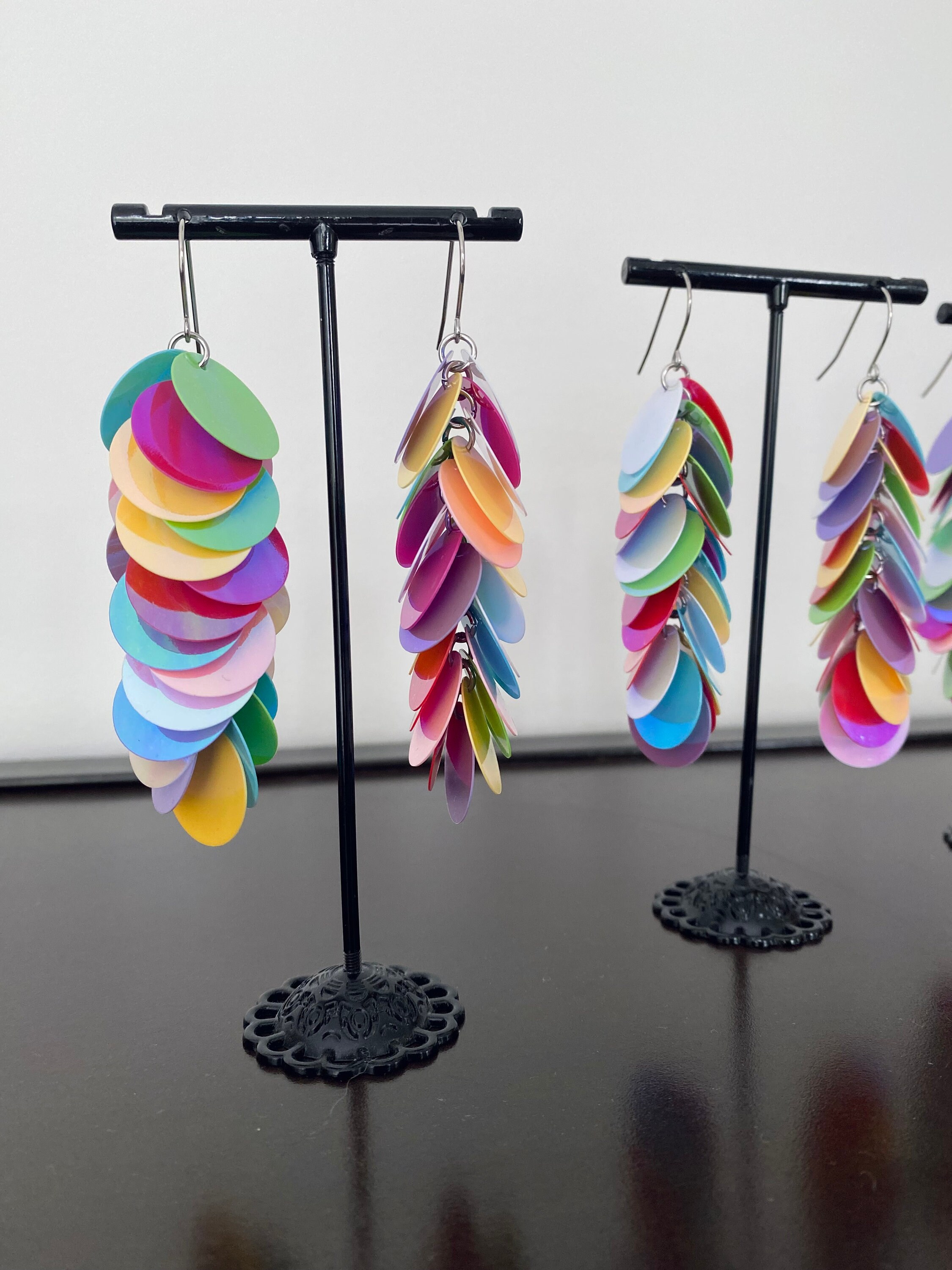 RANDOM Layers of Goodness Happy Sequin Earrings With Stainless Steel ...