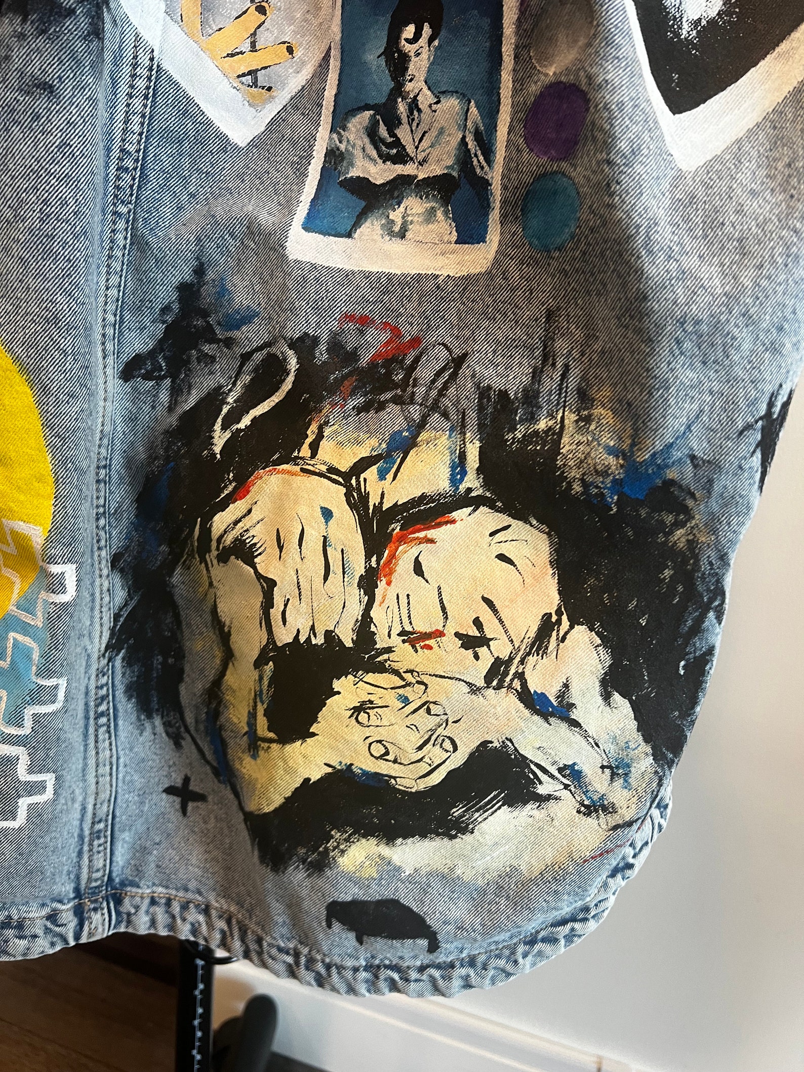 Custom Hand-painted Denim Jacket: Fan Art, Concert Wear, Gift - Made to ...