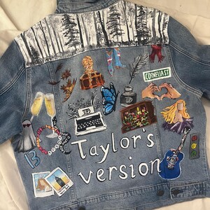 Custom Hand-painted Denim Jacket: Fan Art, Concert Wear, Gift - Made to ...